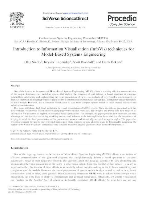 Pdf Introduction To Information Visualization Infovis Techniques
