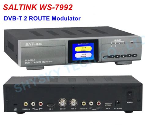 100 Original Satlink Ws 7992 Modulator 2 Route Input Modulator Hd Dvb T Modulator Rf In