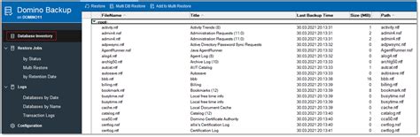 Hcl Dominonotes 12 Beta 3 Integrated Backup And Restore Solution Ales Lichtenberg