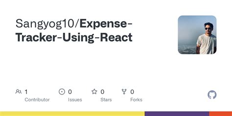 Github Sangyog10expense Tracker Using React