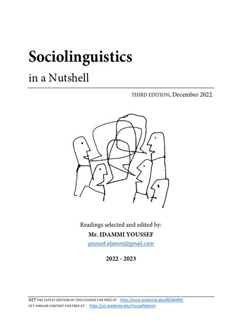 Sociolinguistics S5 By Y Idammi Third Edition Pdf Dialect Multilingualism
