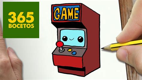 Como Dibujar Maquina Arcade Kawaii Paso A Paso Dibujos Kawaii Faciles