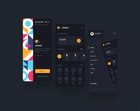 E Wallet Mobile App UI On Behance