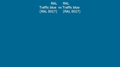Ral Traffic Blue Vs Traffic Blue Side By Side Comparison