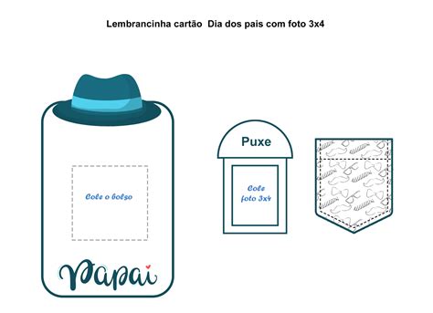 Cartão Para O Dia Dos Pais Com Foto Lembrancinha Cantinho Do Eva