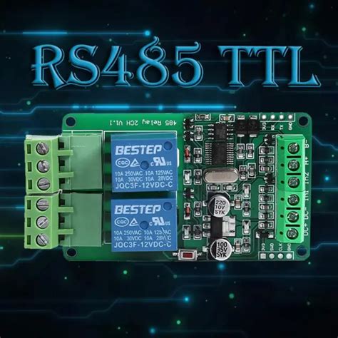 Modbus Rtu 2 Way Relay Module Ttlrs485 Interface Communication With