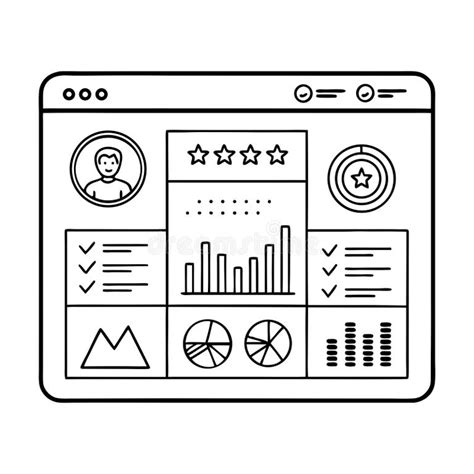 Data Dashboard Interface With Charts And User Profile For Digital