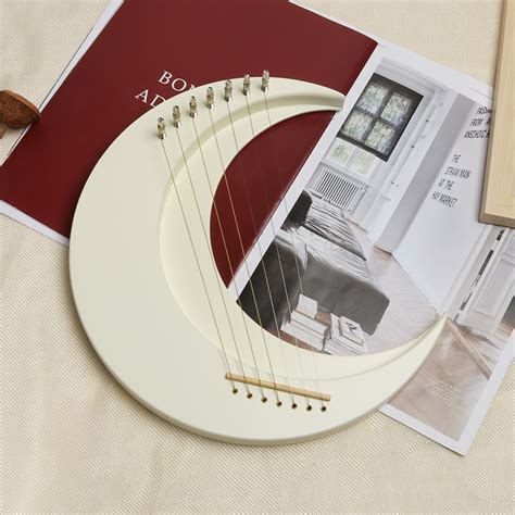 719 Strings Moon Lyre Harp Portable Musical Instrument Stringed