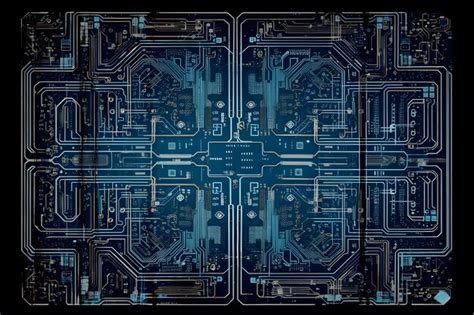 Premium Ai Image High Tech Electronic Circuit Board Background Neural