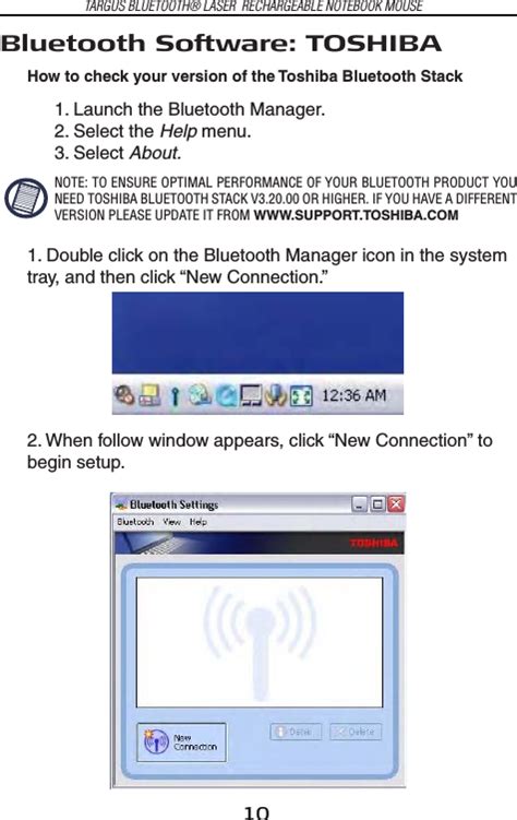 Toshiba Bluetooth Stack