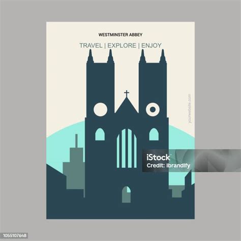 웨스트 민스터 성당 영국 런던 빈티지 스타일 랜드마크 포스터 템플릿 건축에 대한 스톡 벡터 아트 및 기타 이미지 건축 관광 관광객 Istock