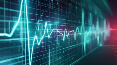 Computer Screen Showing Medical Line Graph Stock Video Video Of