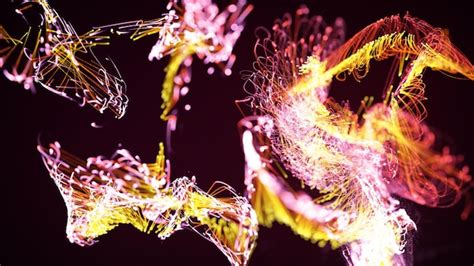 Premium Photo 3d Rendering Of A Colorful Abstract Stylish Particle