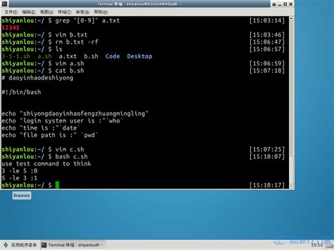 实验三 Shell脚本符号和测试命令 蓝桥云课