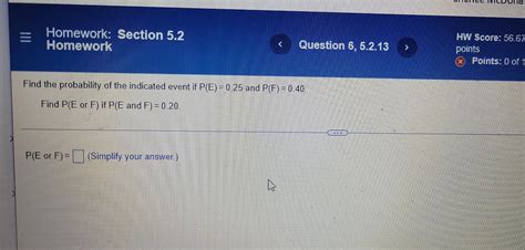 Solved Homework Section 5 2 Homework Question 6 5 2 13