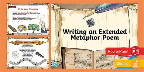 Eighth Grade Writing An Extended Metaphor Poem Twinkl