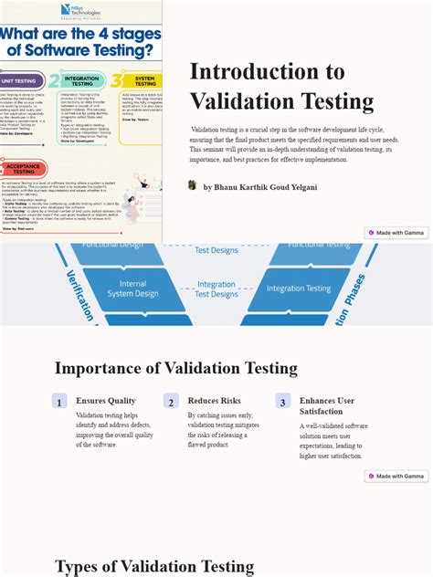 Introduction To Validation Testing Pdf Software Testing Usability