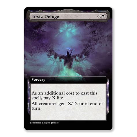 toxic deluge box topper custom mtg proxy card