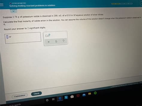 solved o stoichiometry solving limiting reactant problems in