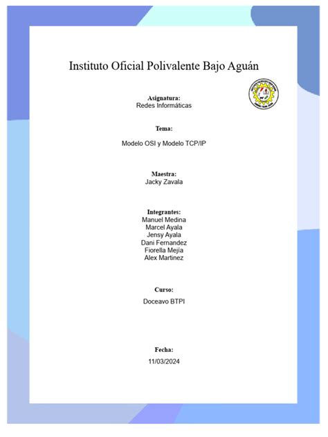 Modelo Osi Y Modelo Tcp Pdf Conjunto De Protocolos De Internet Protocolos De Internet