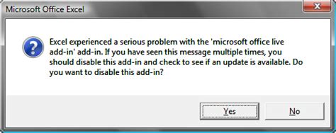 Ms Office Live Add In Errors Need To Be Fixed Windows Diary
