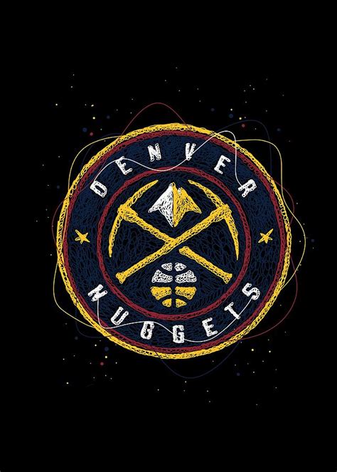 Denver Nuggets Basketball Nba Logo Symbol Digital Art By Erwin Saputra