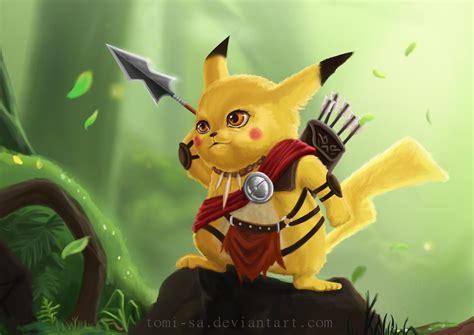 The Hunter Pokemon Pikachu By Tomi Sa On Deviantart