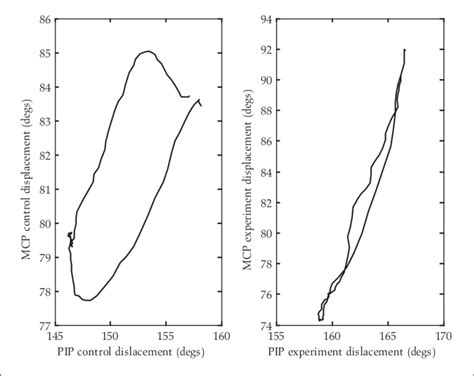 Angle Angle Diagram For Displacement Of Pip And Mcp Joint Download Scientific Diagram