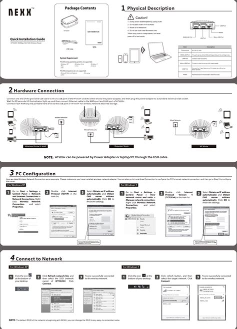 Nexx Wireless WT H Mini NAS Wireless Router User Manual