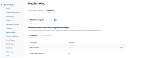 How To Set Up Matchmaking Categories For Your Virtual Event