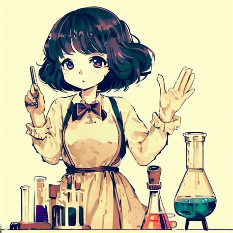 Science Girl Drawing Chemistry Lab Science Girl Girl Drawing Girl Scientists