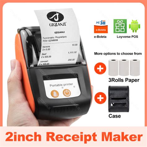 58mm Mini Portable Thermal Receipt Pos Printer Wireless Bluetooth