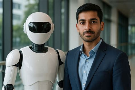 Human Robot Interaction In Office Free Photo Rawpixel