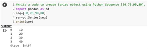 Python Series Practice Questions With Solutions Part I Series Creation