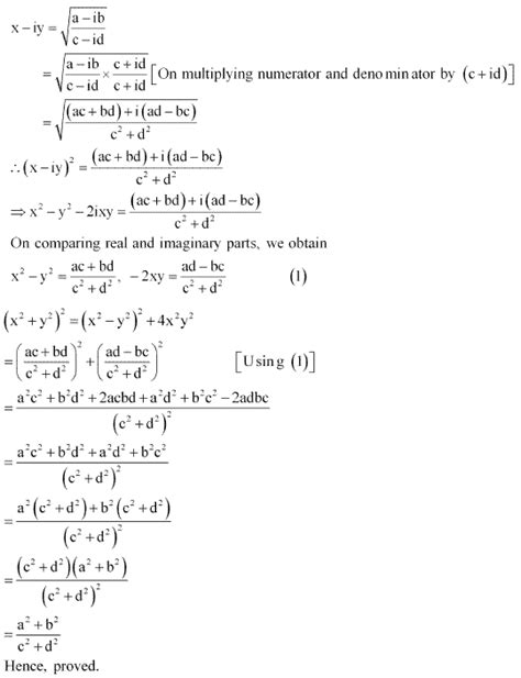 Ncert Solutions For Class 11 Maths Chapter 5 Complex Numbers And