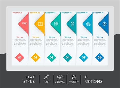 Premium Vector Workflow Square Infographic Vector Design With 6 Options And Flat Design Option