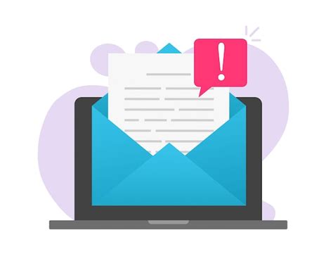 Premium Vector Email Online Scam Malware Caution Message File