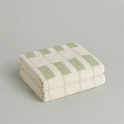 에디션 라인 페이스 타월 2p 그린 크러스트 감도 깊은 취향 셀렉트샵 29cm