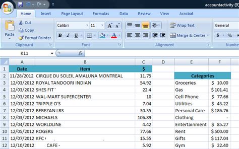 How To Track Your Spending In Excel