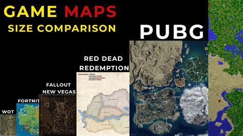 Game Maps Size Comparison Biggest Video Games Maps YouTube