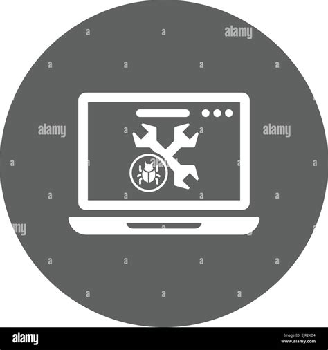 Bug Fixing Fix Virus Icon Use For Commercial Purposes Print Media Web Or Any Type Of