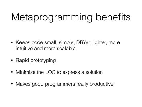 Metaprogramming Ppt Free Download