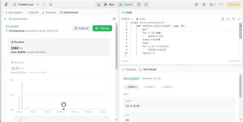 Day 25 Add To Array Form Of Integer Miriyala Bulliraju