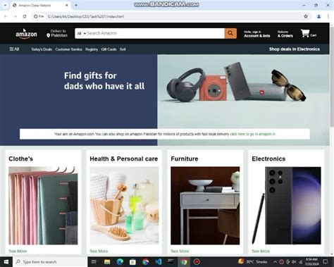 Fazila Waseem On Linkedin Webdevelopment Html Css Amazonclone Frontend Responsivedesign