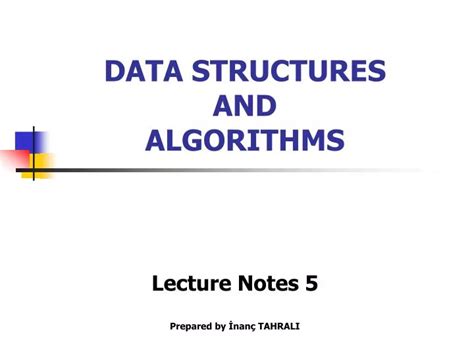 Ppt Data Structures And Algorithms Powerpoint Presentation Free