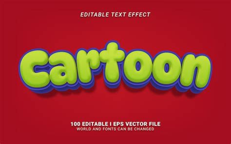 Premium Vector Cartoon 3d Style Text Effect