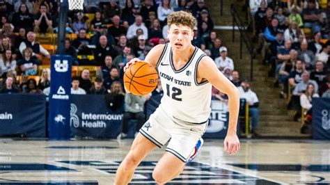 Utah State Mens Basketball Crushes Westminster In Blowout