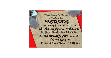 Redneck Birthday Party Invitation Duct Tape Zazzle
