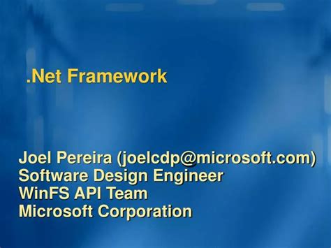 PPT Net Framework PowerPoint Presentation Free Download ID
