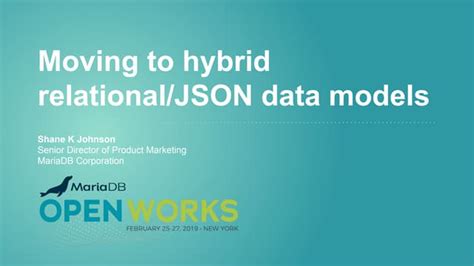 Moving To Hybrid Relationaljson Data Models Ppt